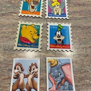 Disney | Other | Disney Magnets 4 Postage 2 Square | Poshmark